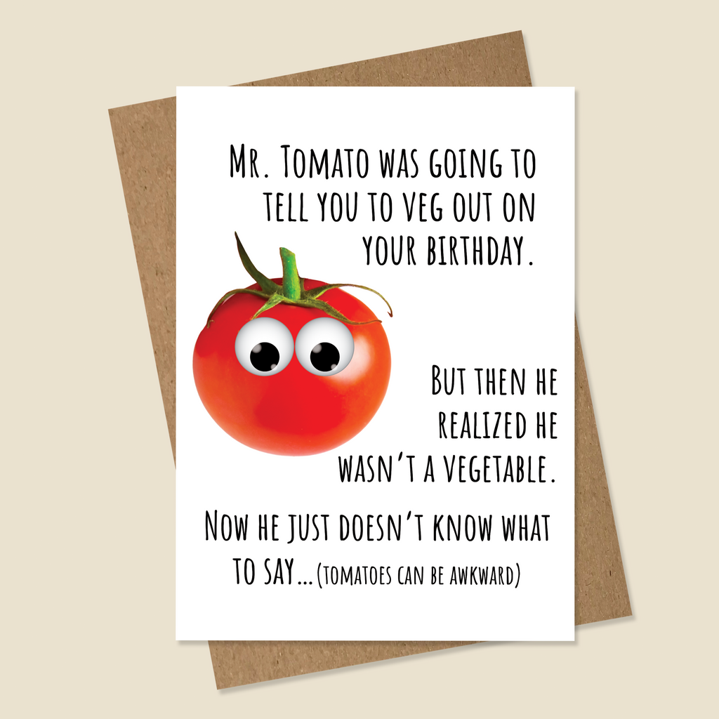 Birthday Card • Tomato Birthday Card – Press & Pour