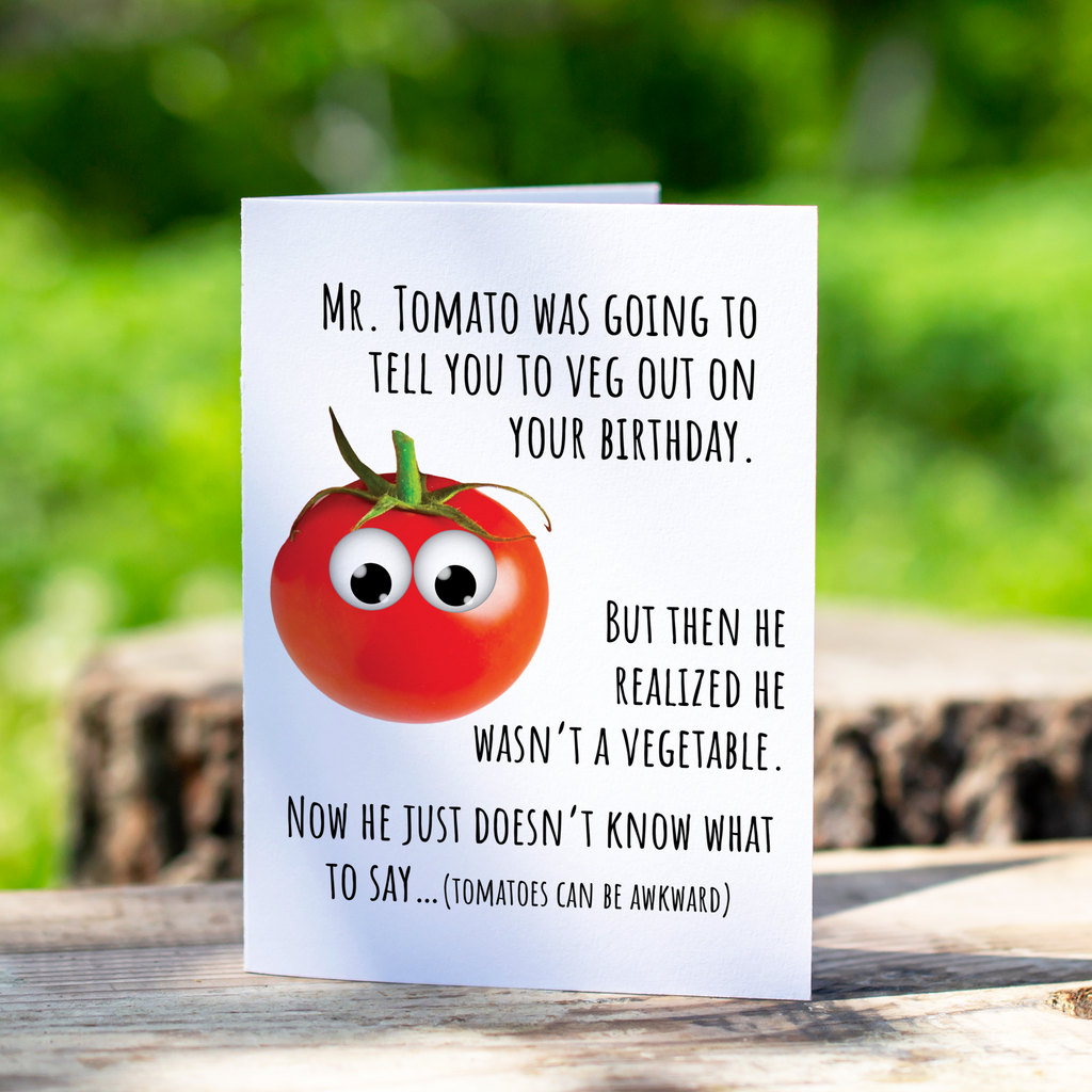 Birthday Card • Tomato Birthday Card – Press & Pour